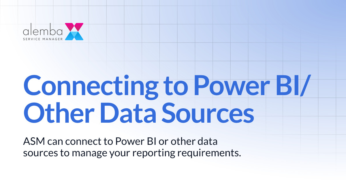 Connecting to Power BI/Other Data Sources | ASM GAIA 10.4 | ASM EOS 10.5