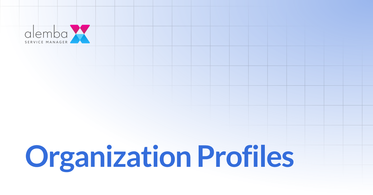 Organization Profiles | ASM EOS 10.5