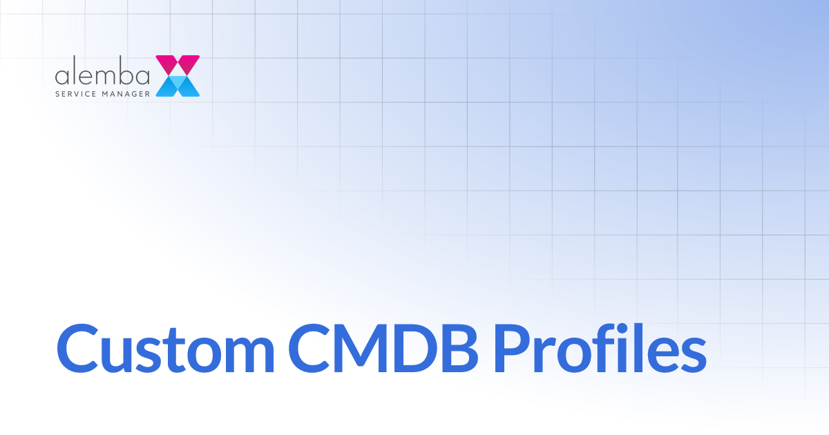 Custom CMDB Profiles | ASM EOS 10.5