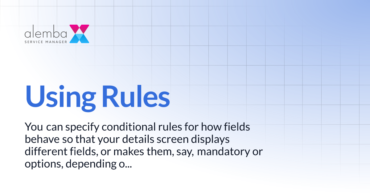 Using Rules | ASM EOS 10.5