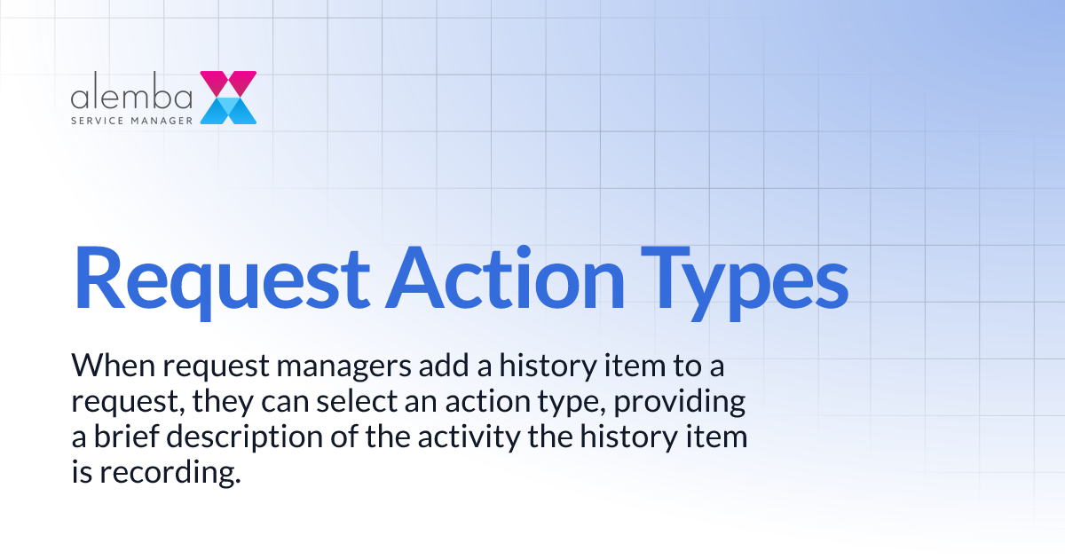 Request Action Types | ASM EOS 10.5