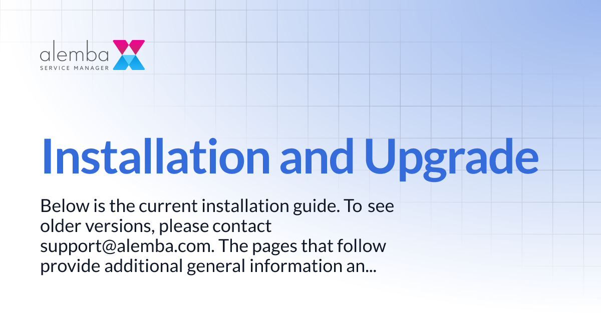 Installation and Upgrade | ASM EOS 10.5