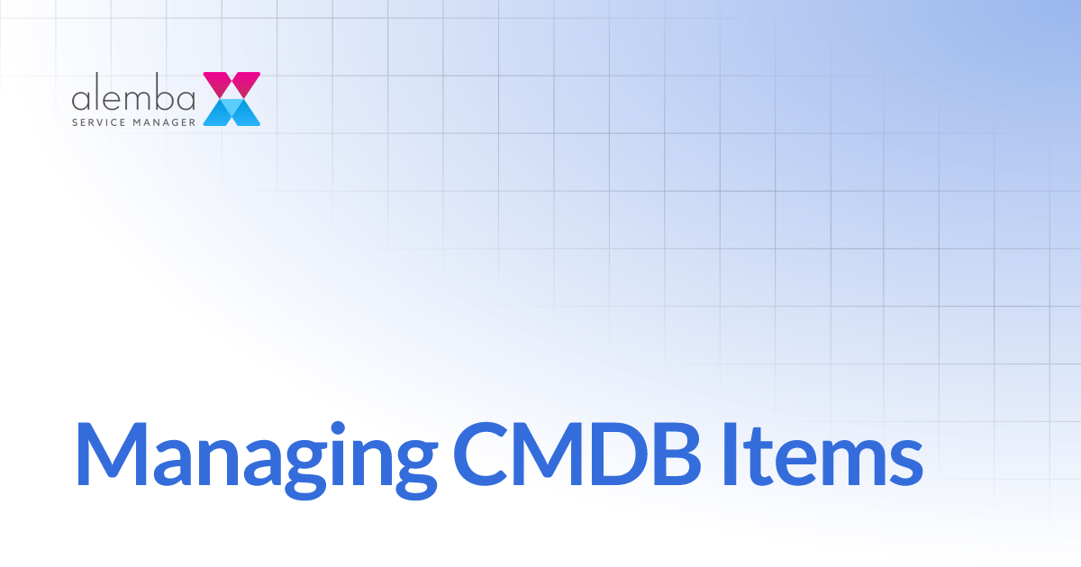 Managing CMDB Items | ASM EOS 10.5