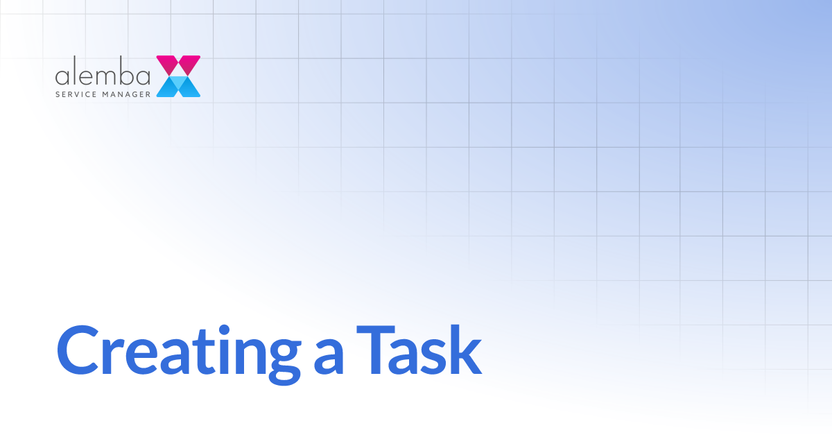 Creating a Task | ASM EOS 10.5