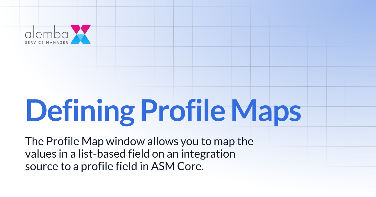 Defining Profile Maps | ASM EOS 10.5
