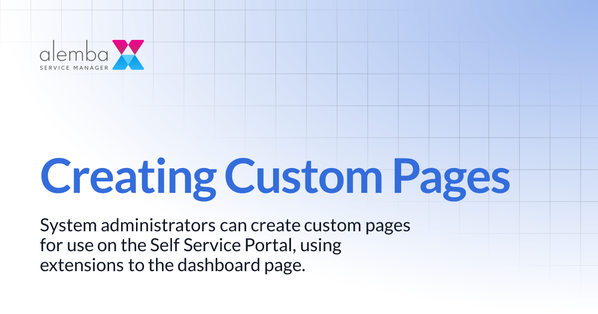 Creating Custom Pages | ASM EOS 10.5