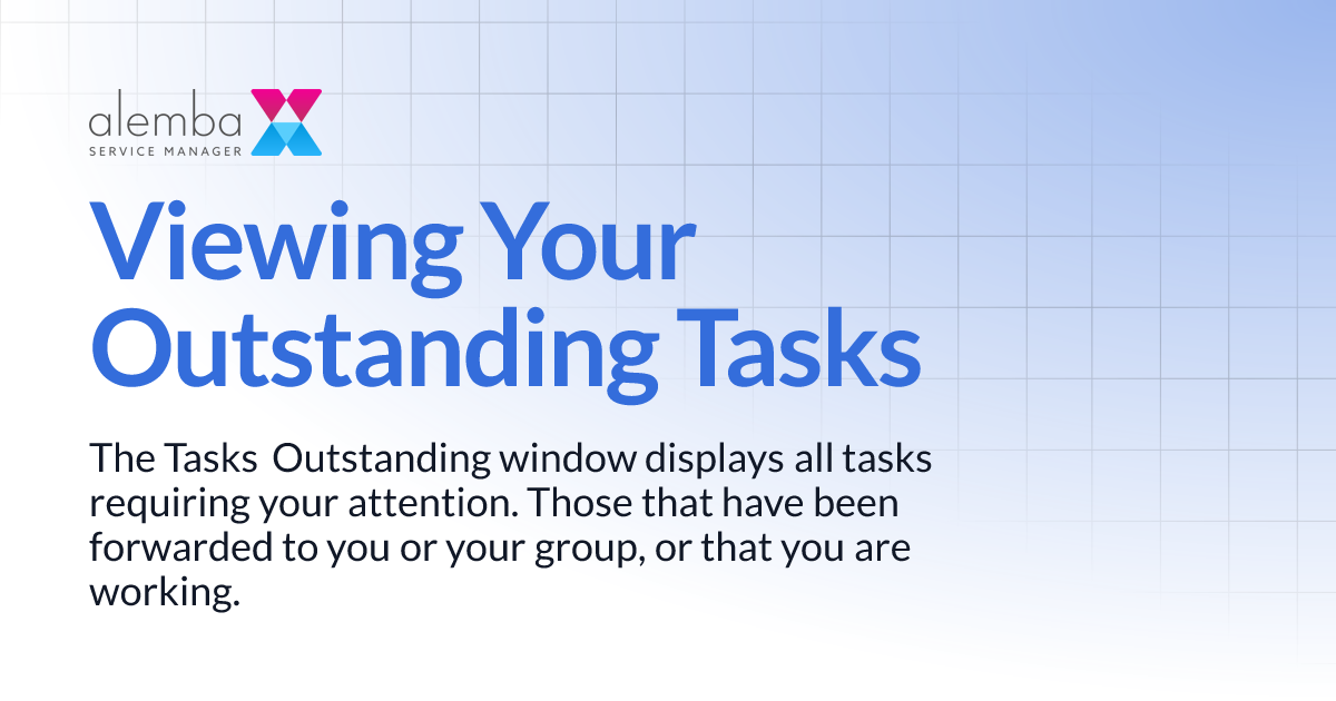 Viewing Your Outstanding Tasks | ASM EOS 10.5