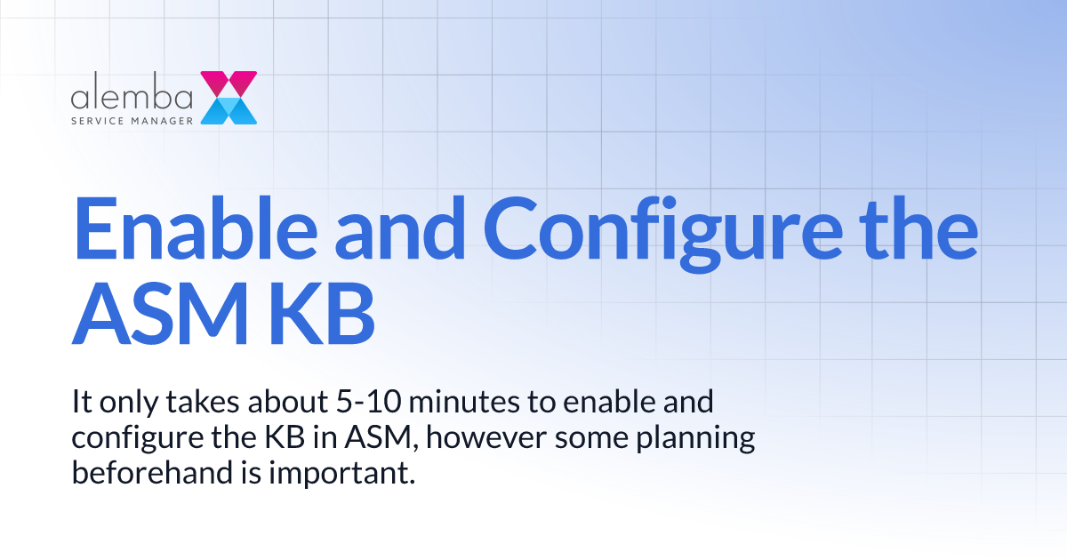 Enable and Configure the ASM KB | ASM EOS 10.5 Enable and Configure the ASM KB | ASM EOS 10.5