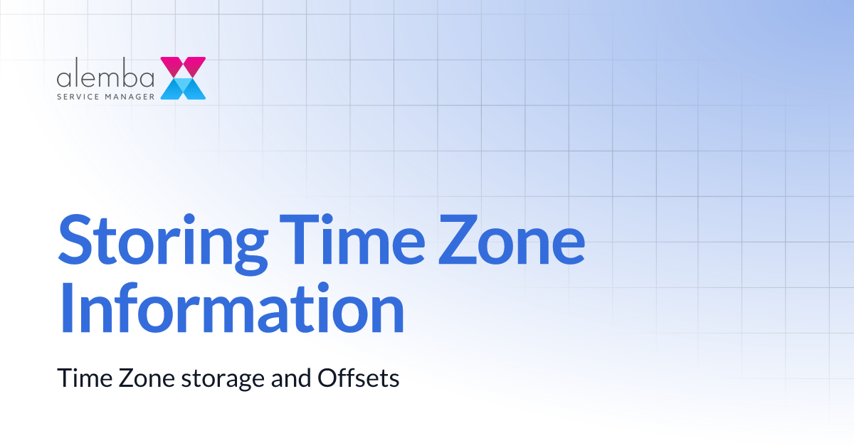 Storing Time Zone Information | ASM EOS 10.5