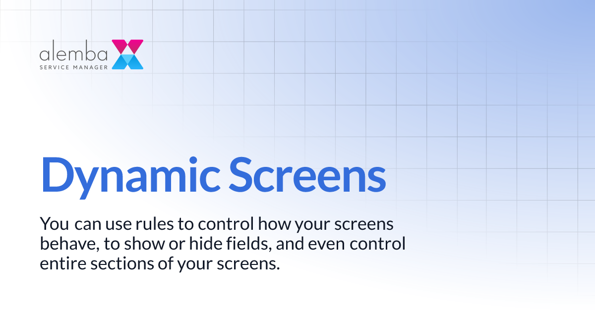 Dynamic Screens | ASM EOS 10.5