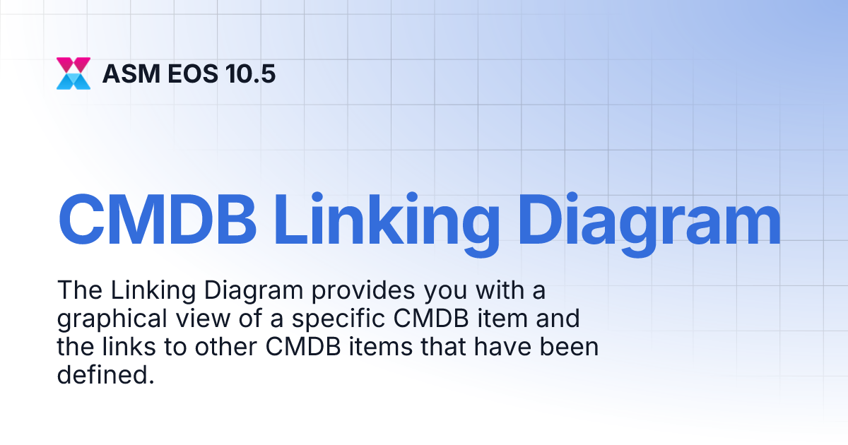 CMDB Linking Diagram | ASM EOS 10.5