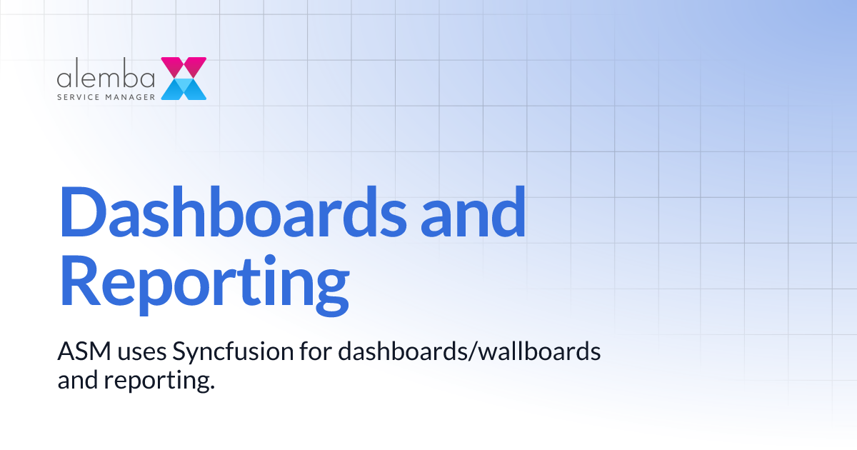 Dashboards and Reporting | ASM EOS 10.5