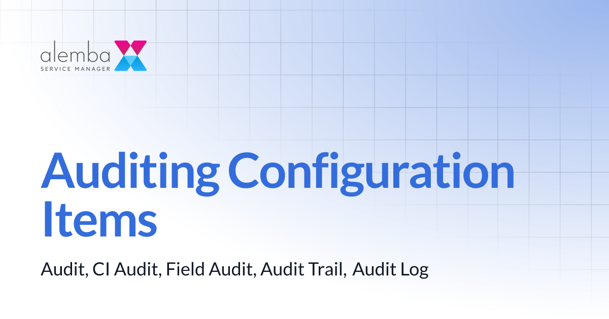 Auditing Configuration Items | ASM Hermes