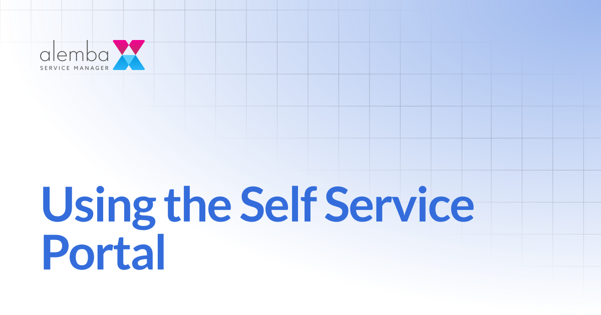 Using the Self Service Portal | ASM Hermes
