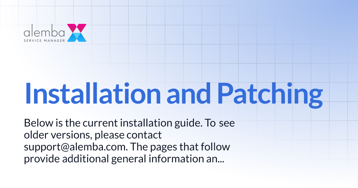 Installation and Patching | ASM Hermes