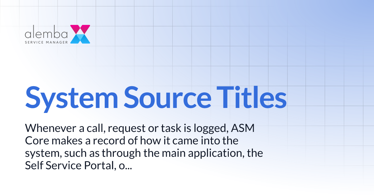 System Source Titles | ASM Hermes