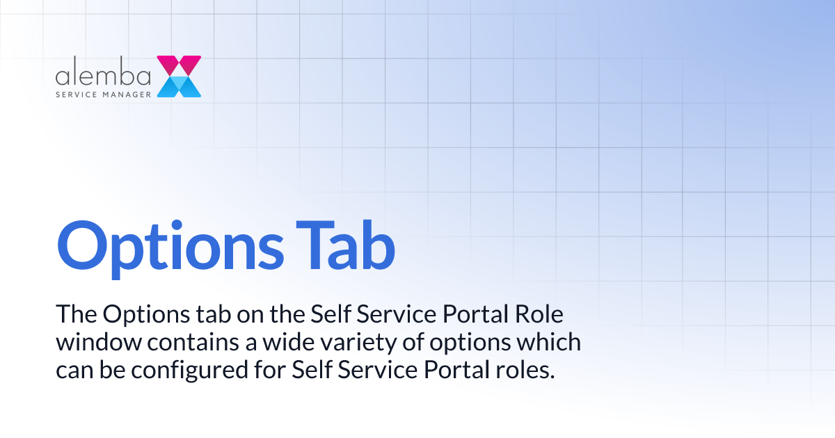 Options Tab | ASM Hermes