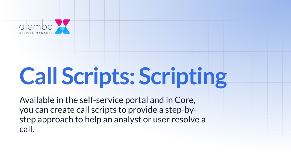 Call Scripts: Scripting | ASM Hermes