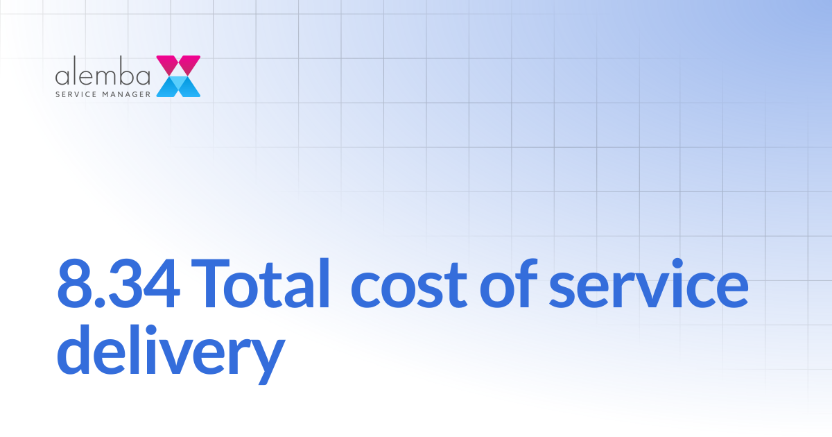 8.34 Total cost of service delivery | ASM Hermes