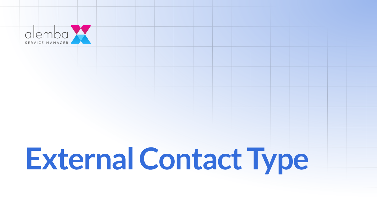 External Contact Type | ASM Hermes