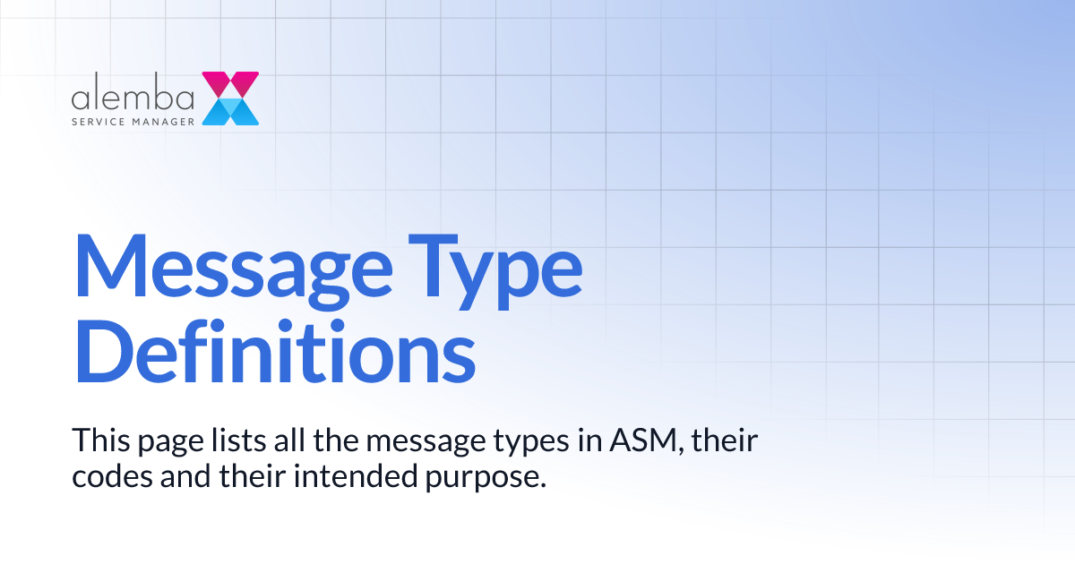 Message Type Definitions | ASM Hermes