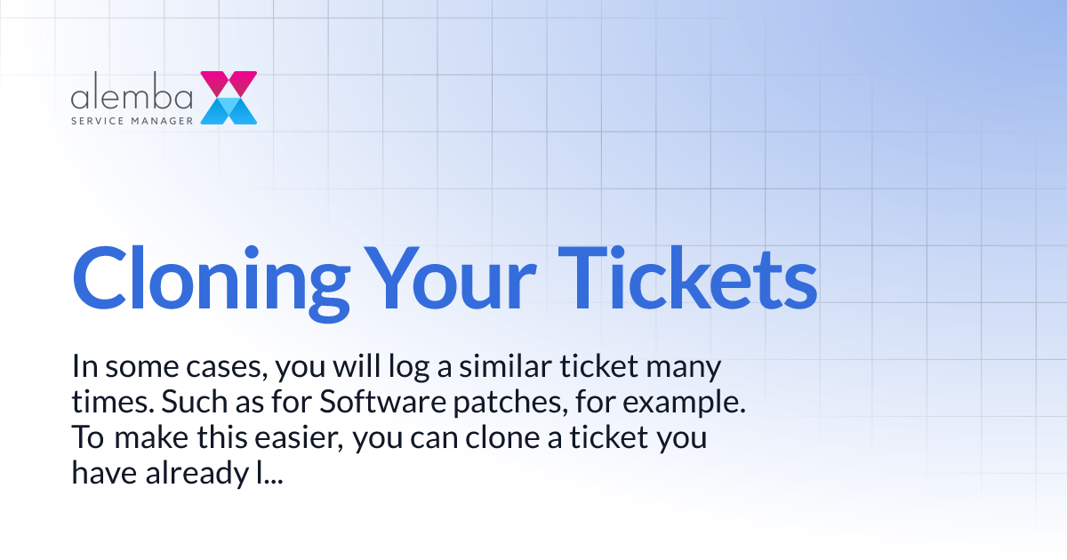 Cloning Your Tickets | ASM Hermes