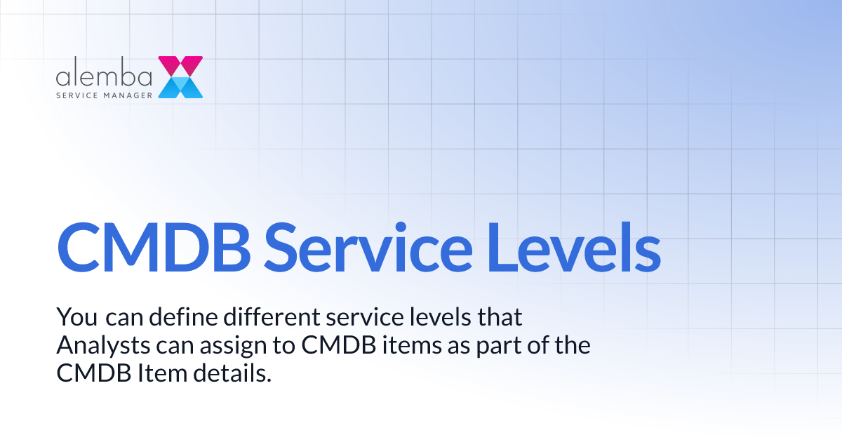 CMDB Service Levels | ASM Hermes