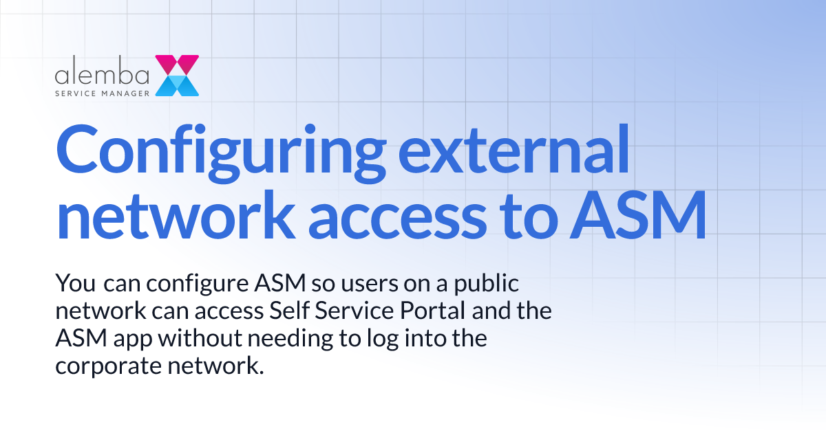 Configuring external network access to ASM | ASM Hermes