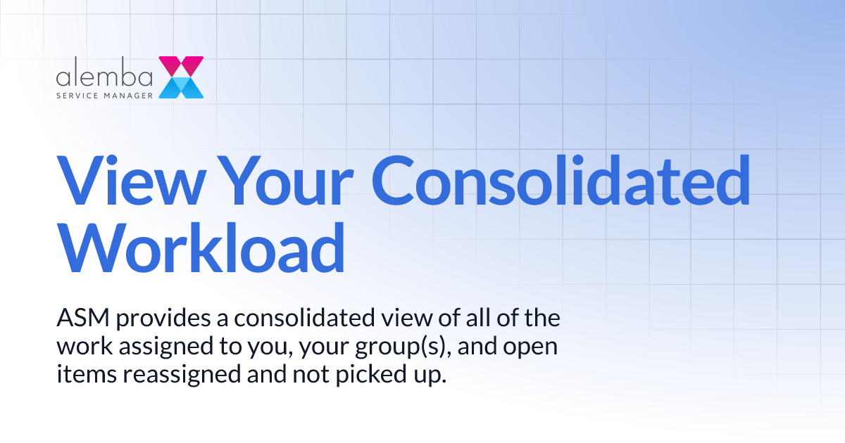 View Your Consolidated Workload | ASM Hermes