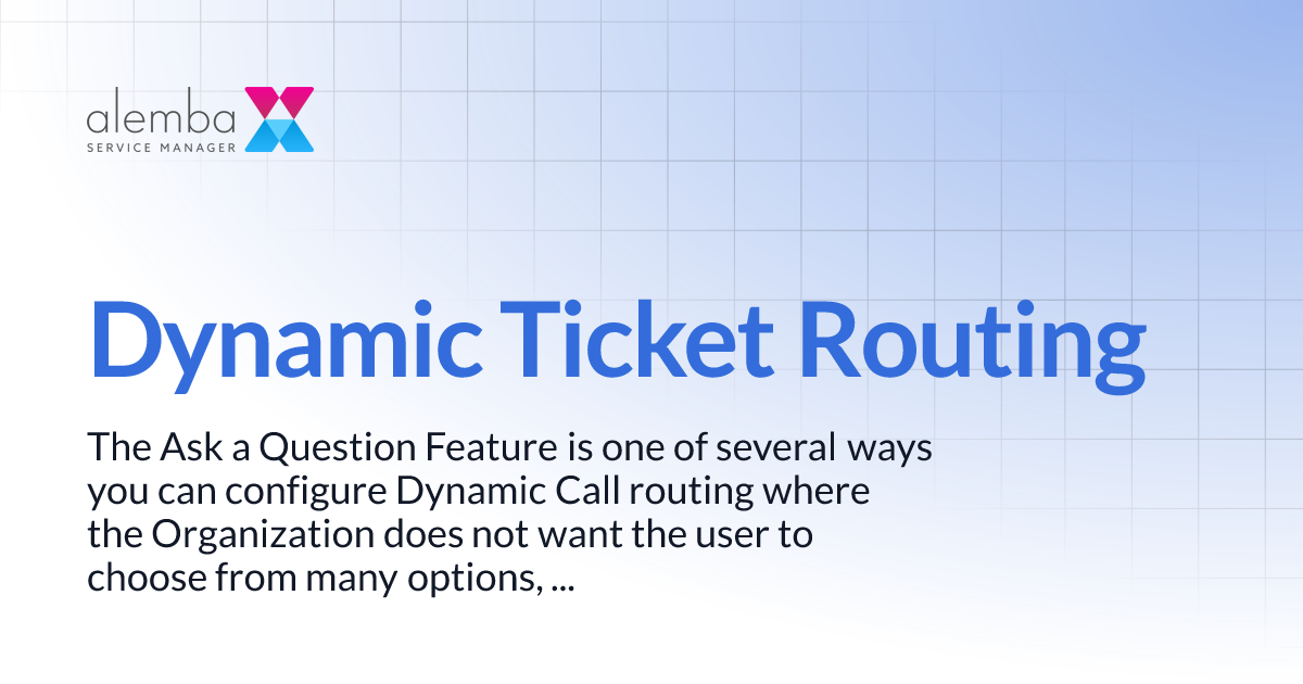 Dynamic Ticket Routing | ASM Hermes