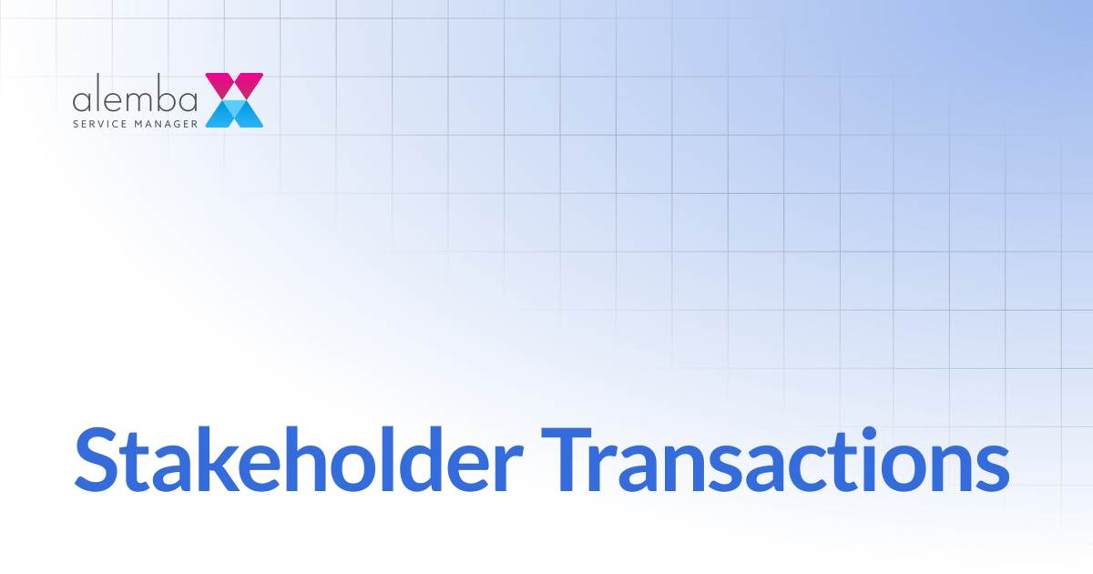 Stakeholder Transactions | ASM Hermes