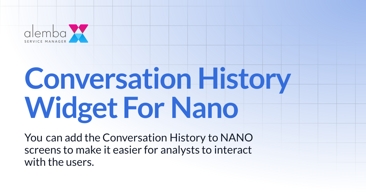 Conversation History Widget For Nano | ASM Hermes