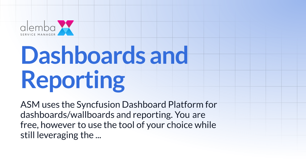 Dashboards and Reporting | ASM Hermes