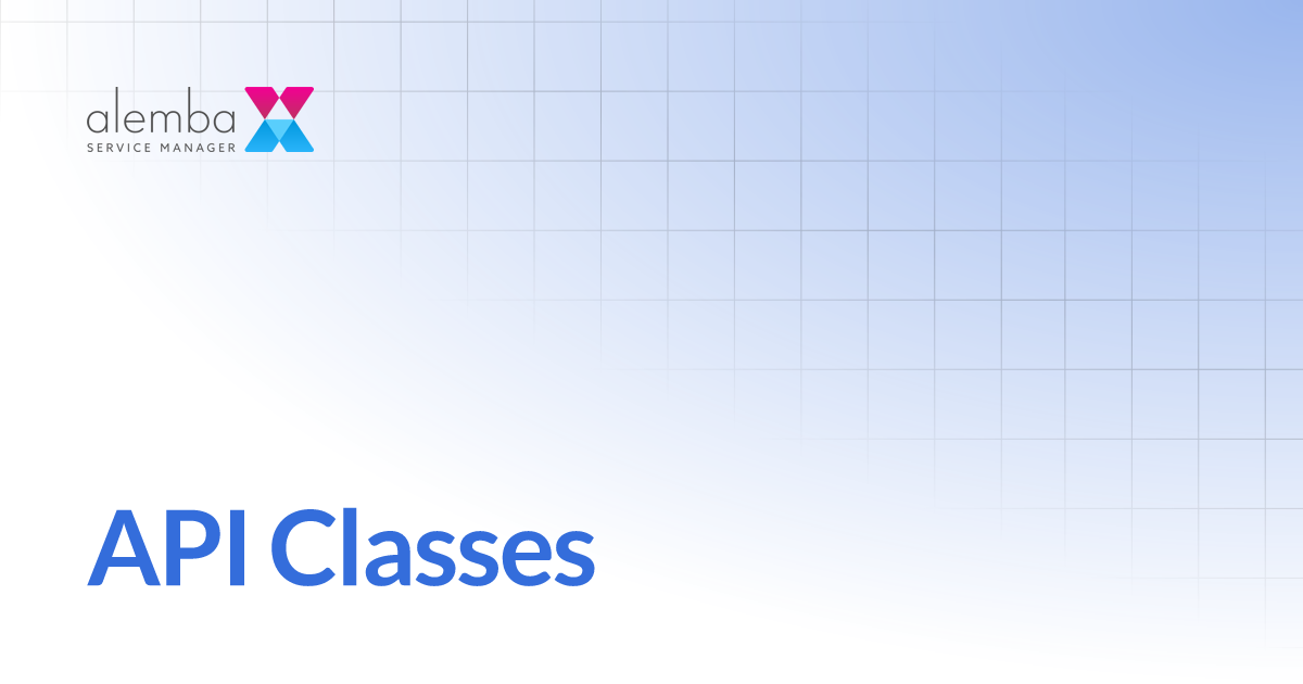 API Classes | ASM Legacy Product Documentation