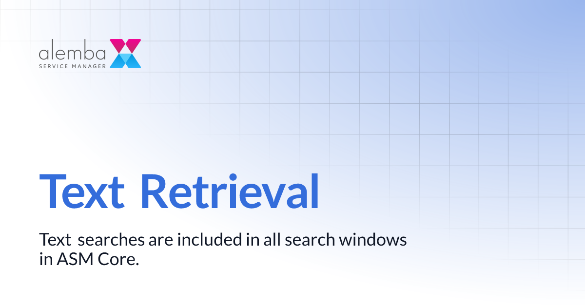 Text Retrieval | ASM Legacy Product Documentation