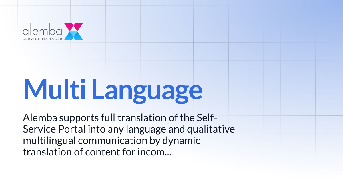 Multi Language | ASM Legacy Product Documentation